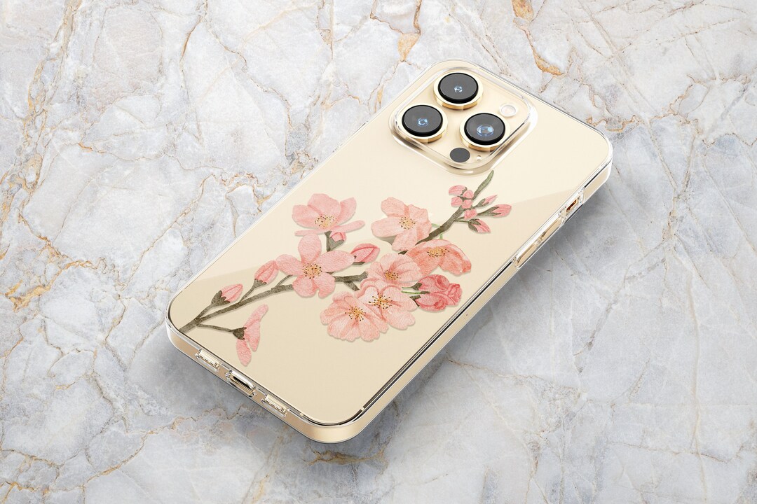 Pink Japanese Cherry Blossom Phone Case Spring Floral Phone Case Sakura Flowers iPhone 14 Pro ...