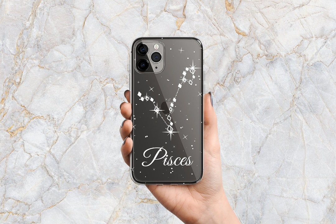 Pisces Zodiac Phone Case in Clear Celestial Astrology Constellations ...