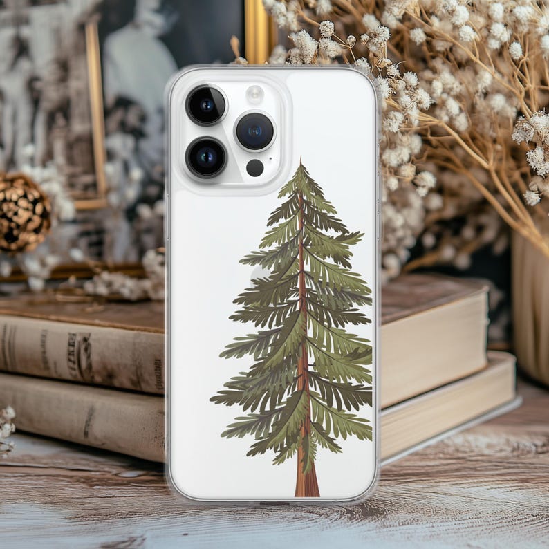 Winter Pine Tree Phone Case - Scandi Christmas Phone Case - Fir Tree ...