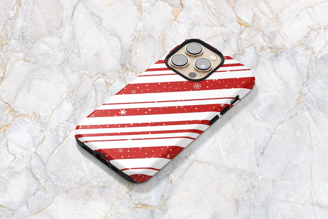 Christmas Candy Cane Peppermint Phone Case - Winter Holiday Phone Case ...