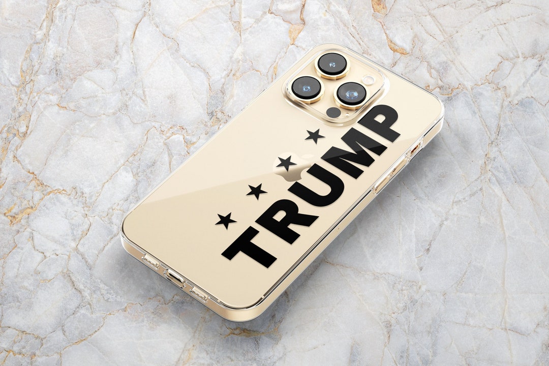 TRUMP 2024 Political Trump Phone Case in Clear Lets Go Brandon iPhone ...