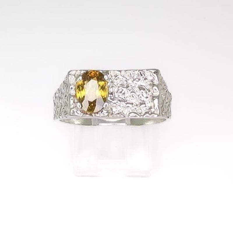 Sphene Sterling Ring - Etsy