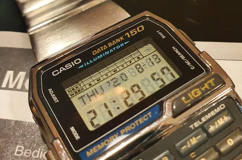 Vintage Casio DBC-1500 Module 1477 Watch. Very Nice - Etsy