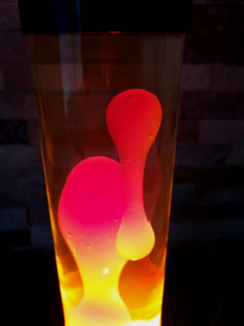 Vintage Mathmos Jet Lava Lamp Black With Orange Wax. - Etsy Ireland