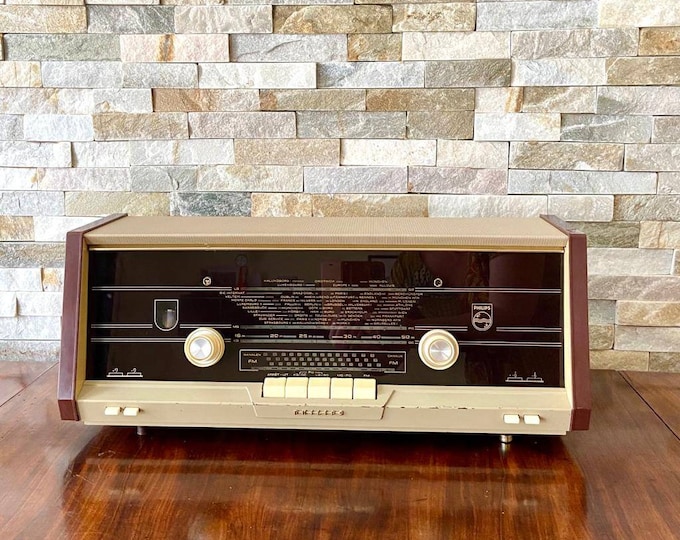 Vintage Philips B4X02A Tube Radio 60s Free Shipping Worldwide - Etsy