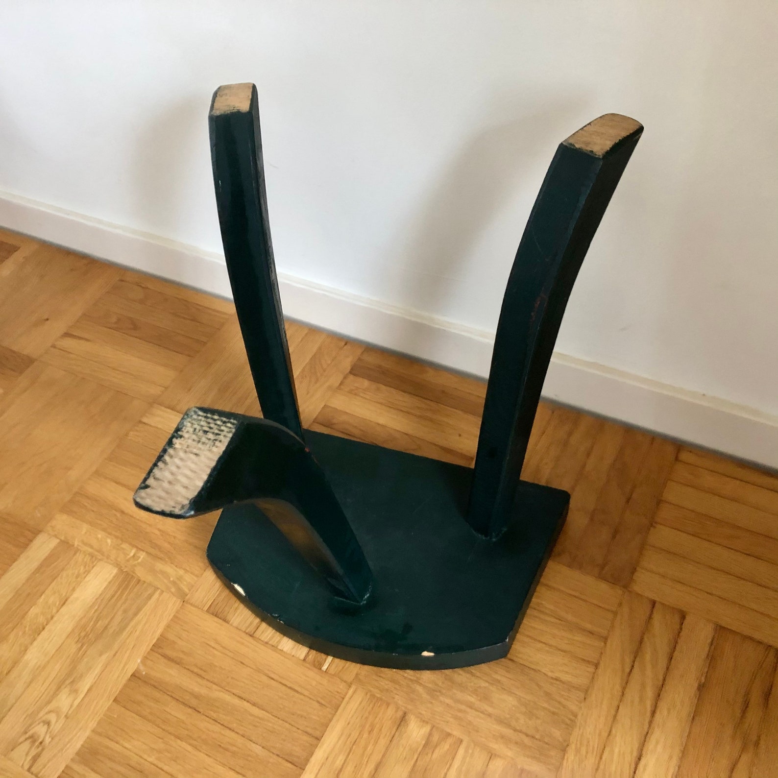 Milk Stool Milk Chair Dark Green Ornamented Painting Foot - Etsy