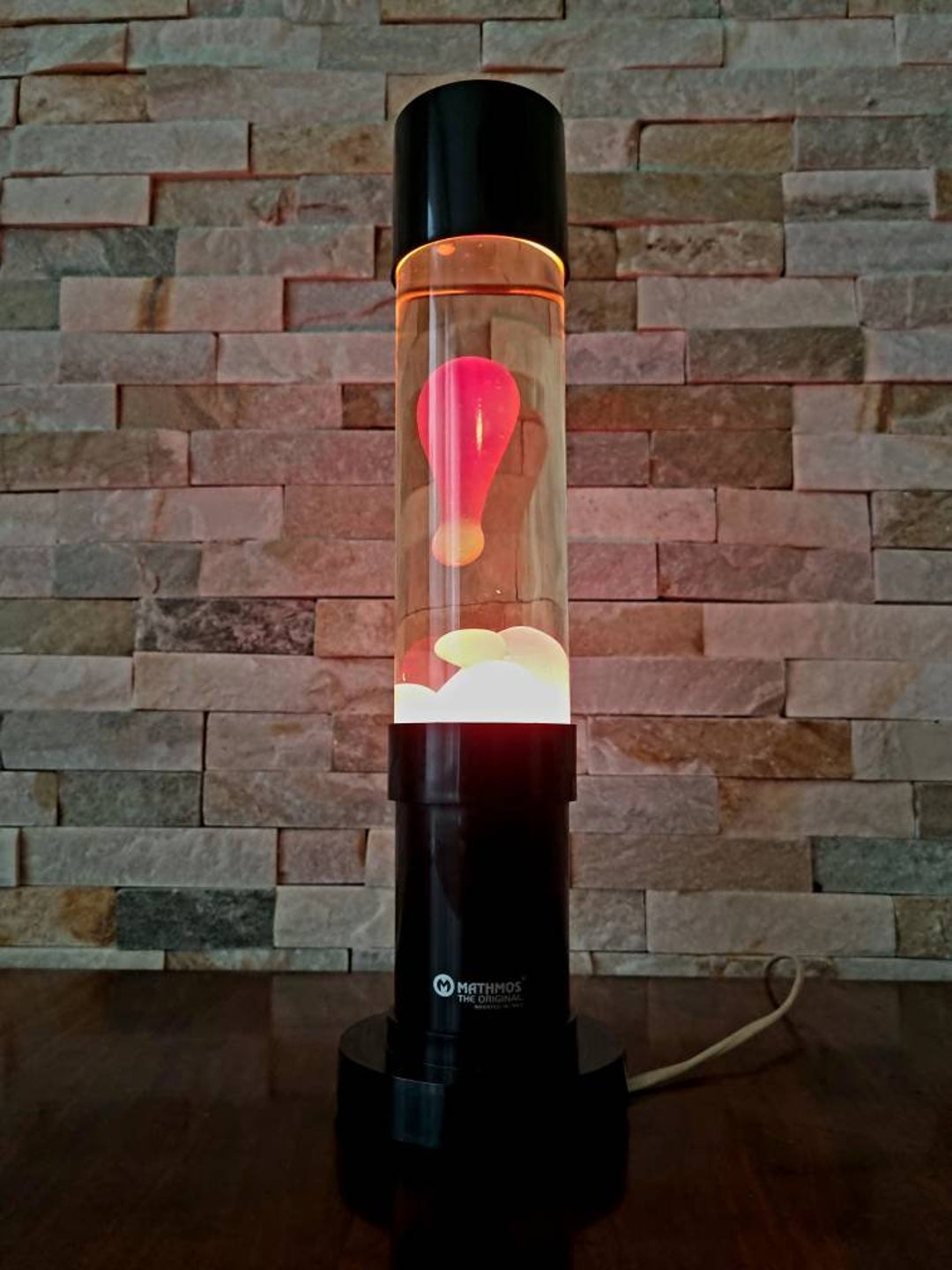 Vintage Mathmos Jet Lava Lamp Black With Orange Wax. - Etsy Ireland