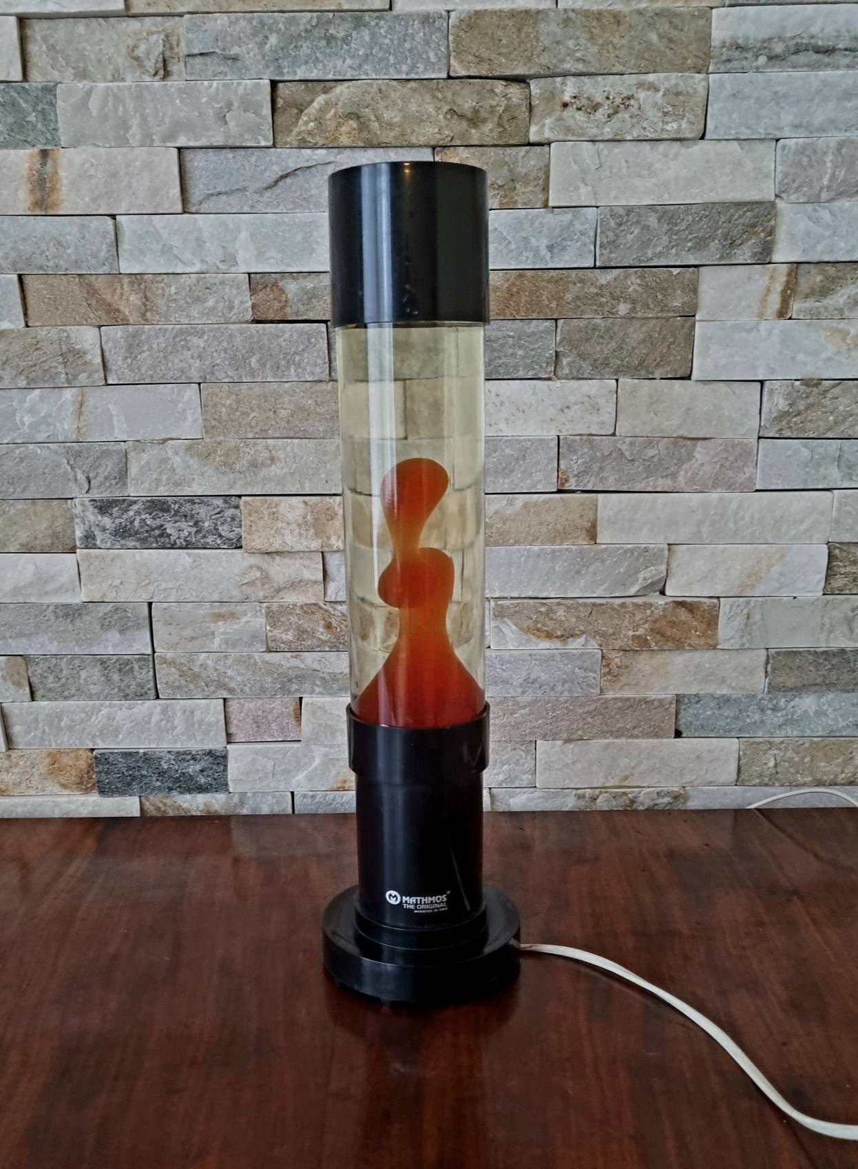Vintage Mathmos Jet Lava Lamp Black With Orange Wax. - Etsy Ireland