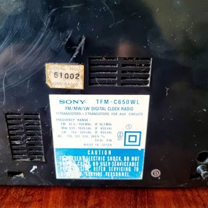 Vintage Sony Digimatic TFM C650WL Litetime Flip Clock Radio. Blacklight 70s - Etsy