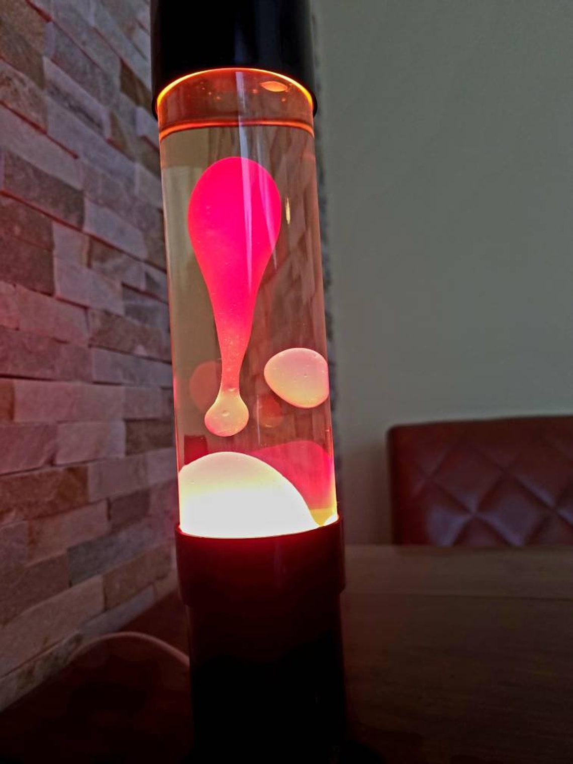 Vintage Mathmos Jet Lava Lamp Black With Orange Wax - Etsy Ireland