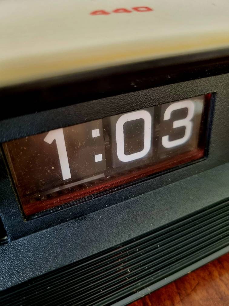 Vintage Philips 440 Alarm Flip Clock 1975/1975. Very Rare Working ...