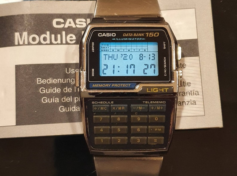 Vintage Casio DBC-1500 Module 1477 Watch. Very Nice - Etsy
