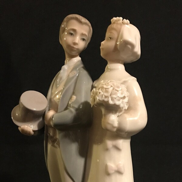Lladro Bride and Groom Figurines - Etsy