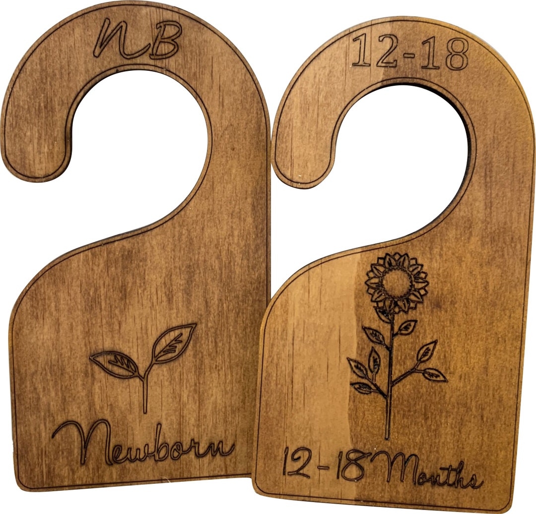 Sunflower Baby Nursery Closet Dividers Hangers, Clothes Divider, Size ...