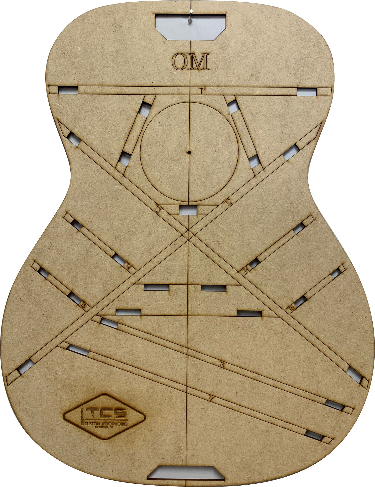 OM Acoustic Guitar Soundboard Template Jig - Etsy