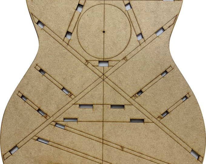 OM Acoustic Guitar Soundboard Template Jig - Etsy