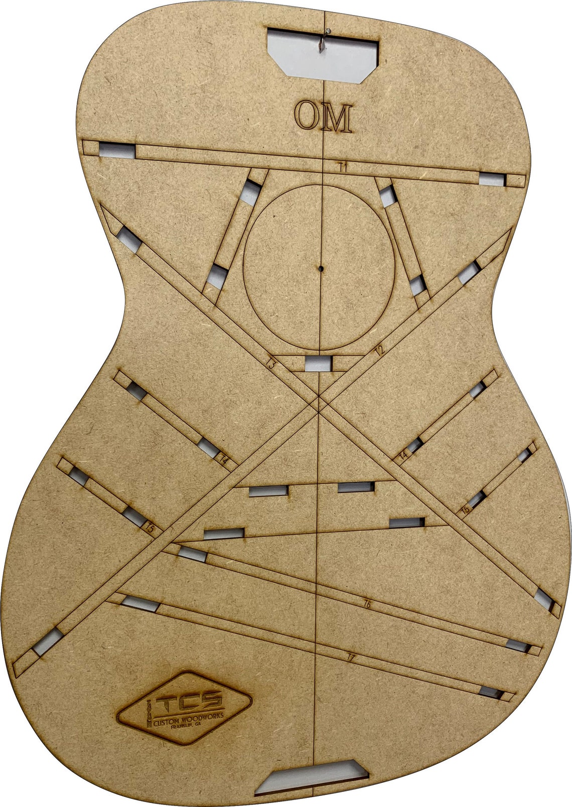 OM Acoustic Guitar Soundboard Template Jig - Etsy