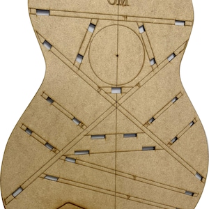 OM Acoustic Guitar Soundboard Template Jig - Etsy