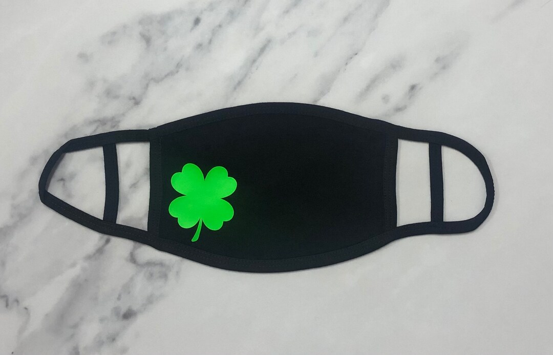 Shamrock Facemask/4 Leaf Clover Facemask/washable Face Mask/reusable ...