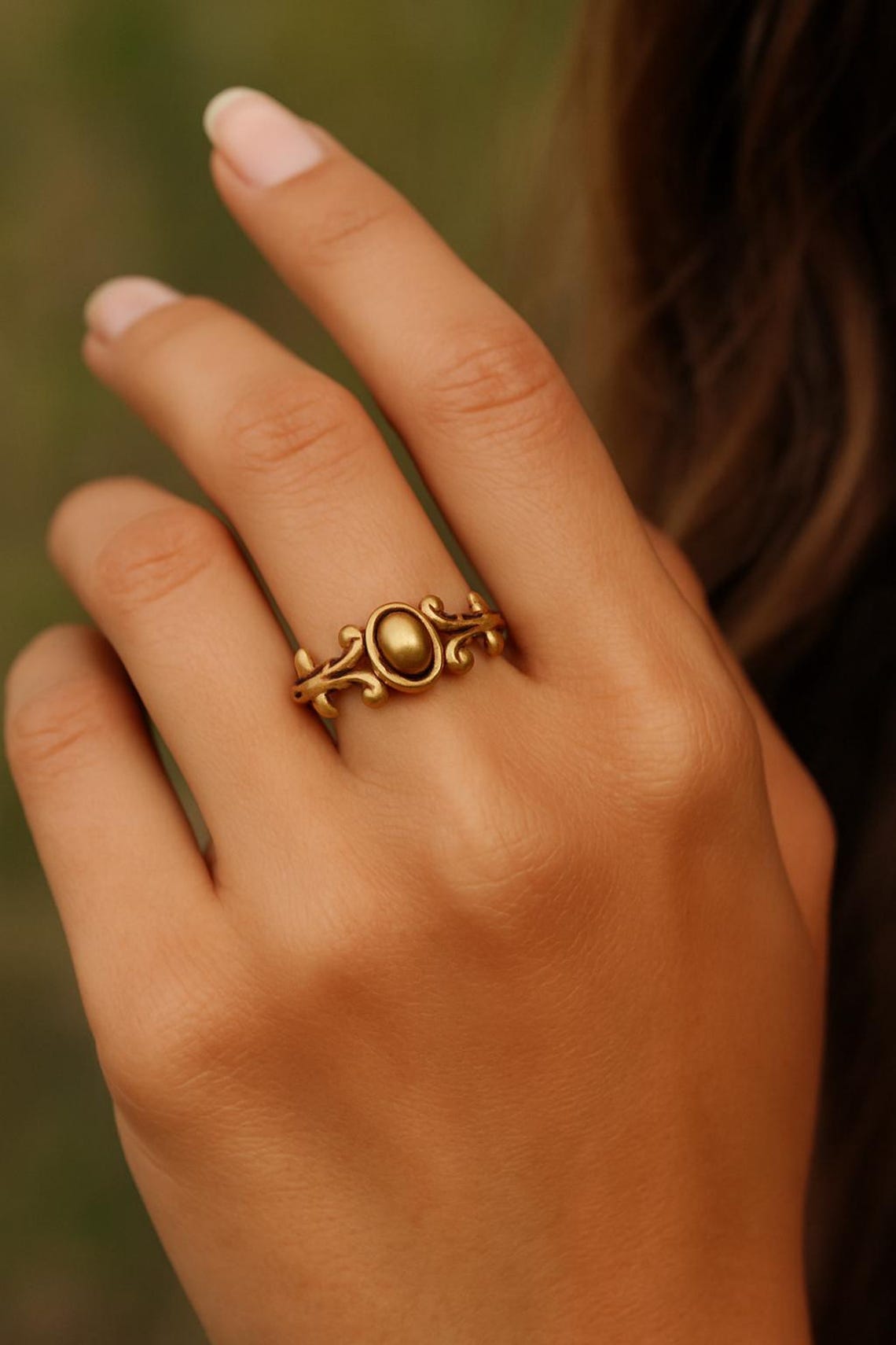 Brass Ring,plane Brass Ring,handmade Ring,statement Ring,wedding Ring ...