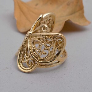 Butterfly Ring, 18k Gold Ring, Insects Ring, Butterfly Gold Ring ...