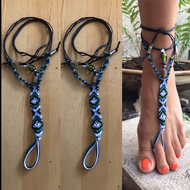 Boho Barefoot Sandals - Etsy