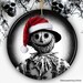 Nightmarish Scarecrow With Santa Hat Ornament, Gift for Unique ...