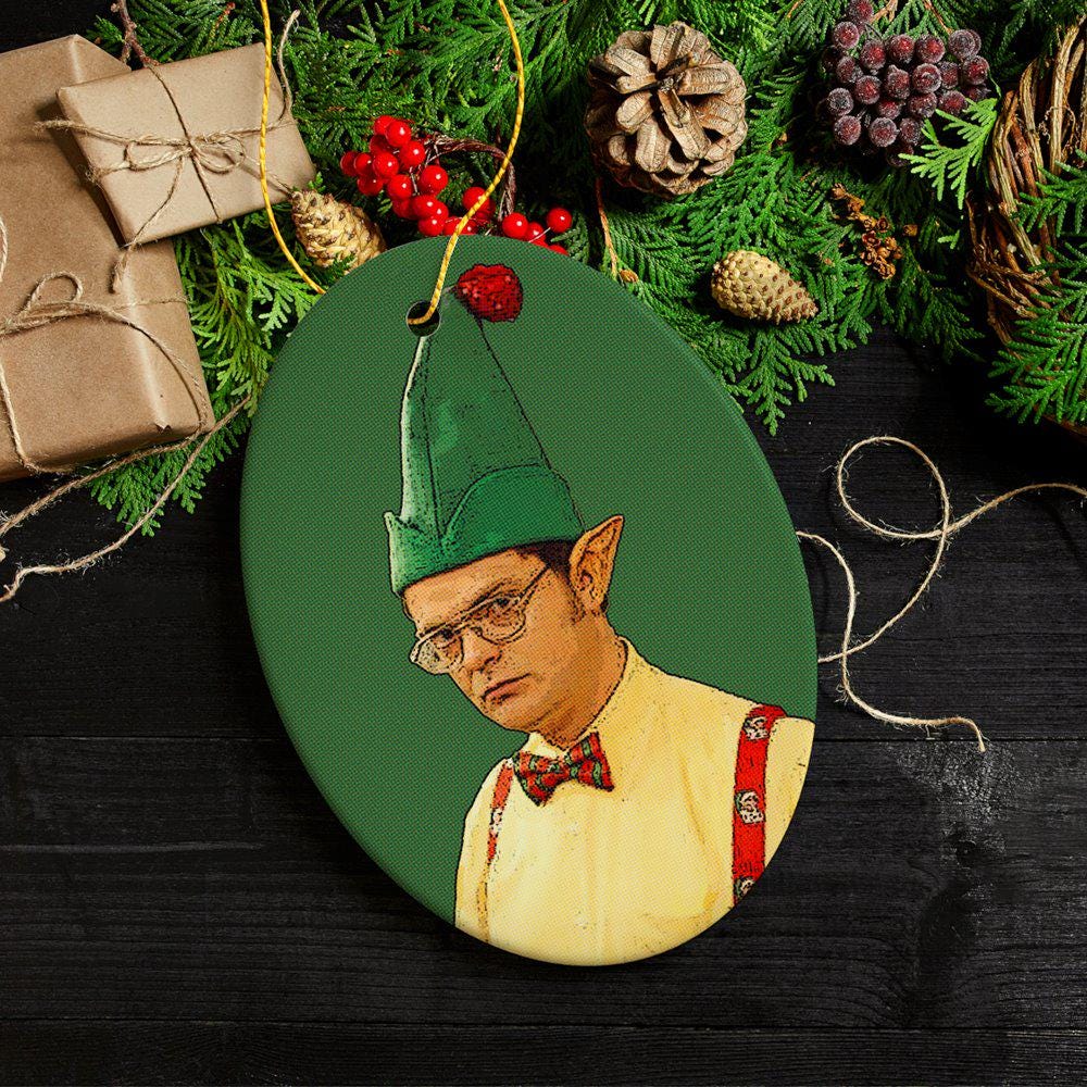 Dwight Schrute Elf Christmas Ornament, the Office - Etsy