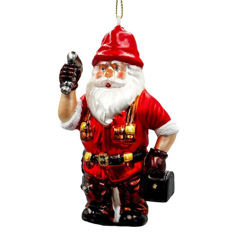 Santa Figurine With Kids - Etsy