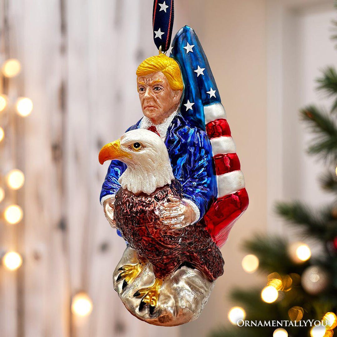 Exclusive Premium President Trump Glass Christmas Ornament, Limited ...