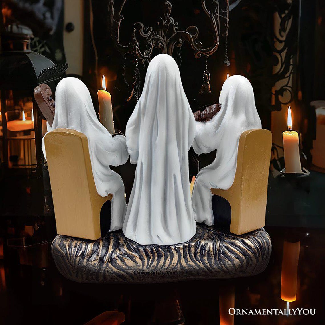 Ghostly Ensemble Trio Lighted Spooky Home Figurine, 5.5" LED Haunted ...