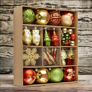 Super Large Enchanted Christmas Forest Ornament Bundle, Set of 80 ...