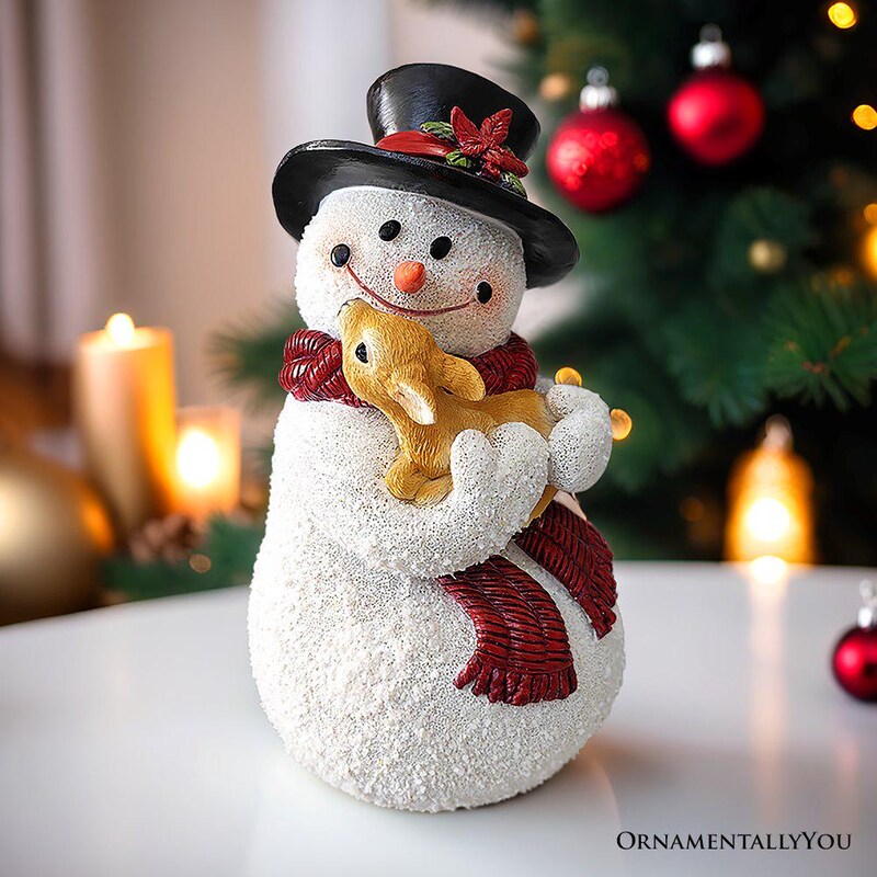 Snowman Figurine Large - Etsy