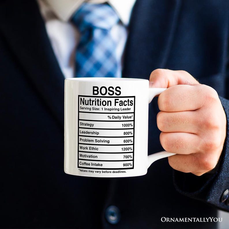 Fully Custom Template Nutrition Facts Personalized Mug, Funny Gift With ...