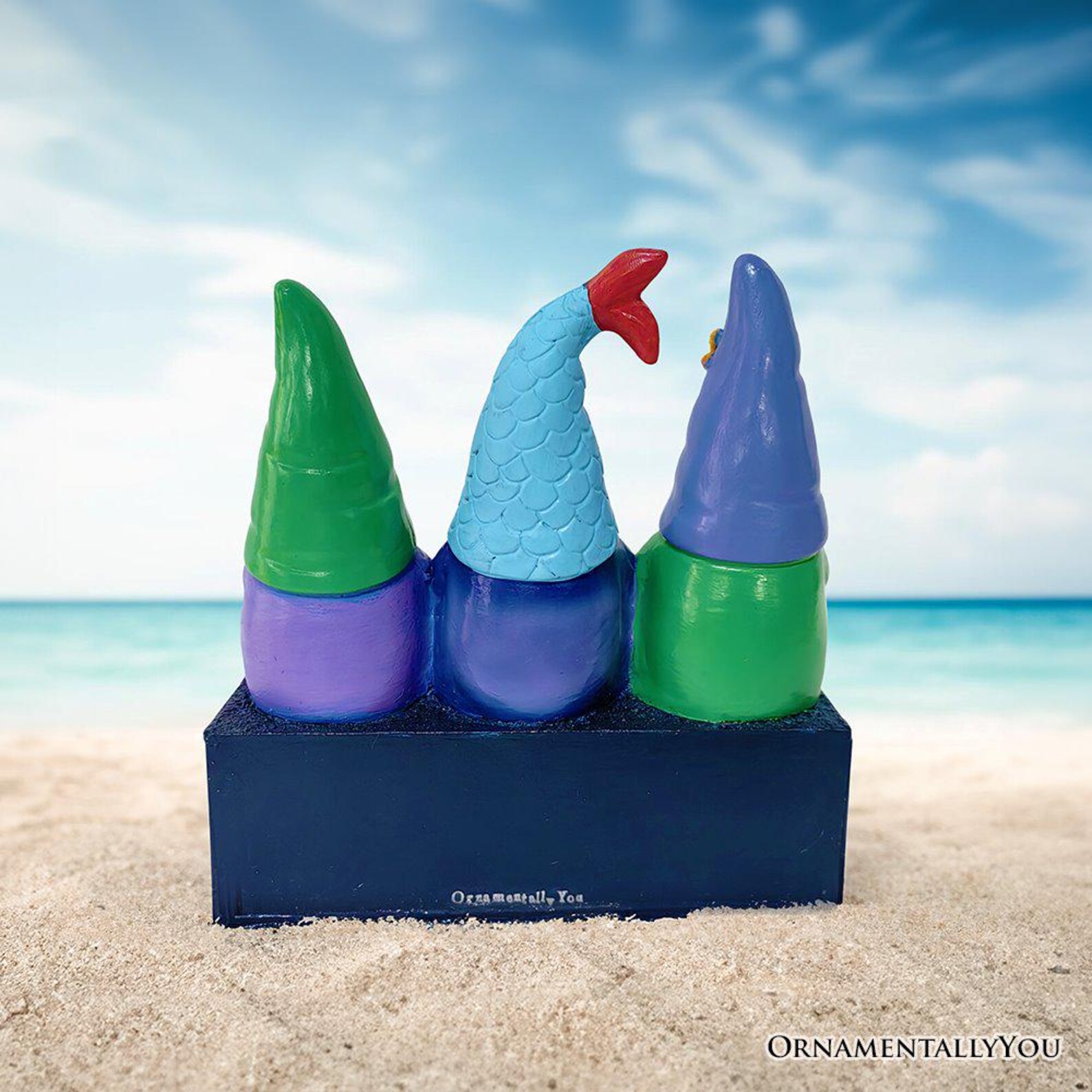Nautical Themed Religious Gnome Figurine, Jesus is My Anchor 6" Beach ...