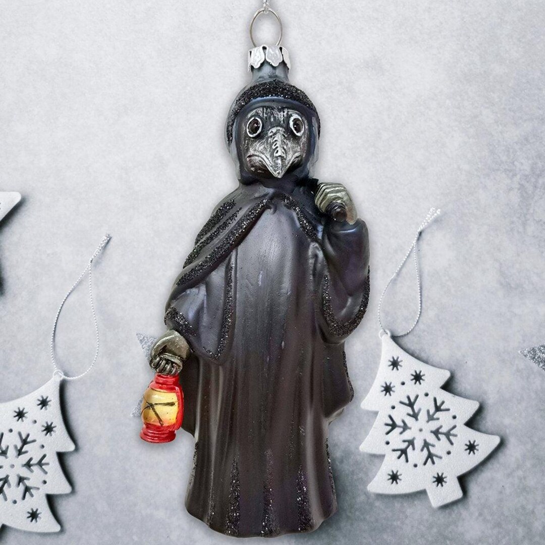 Plague Doctor Glass Christmas Ornament - Etsy