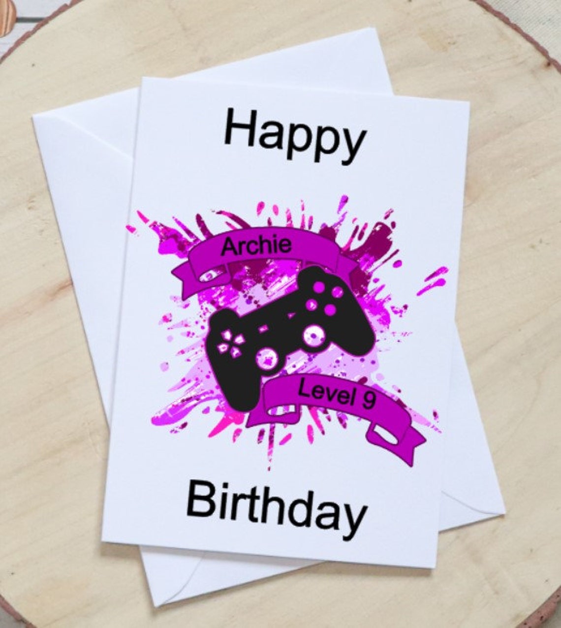 Personalised Happy Birthday Gamer Gaming Boy Girl PS | Etsy