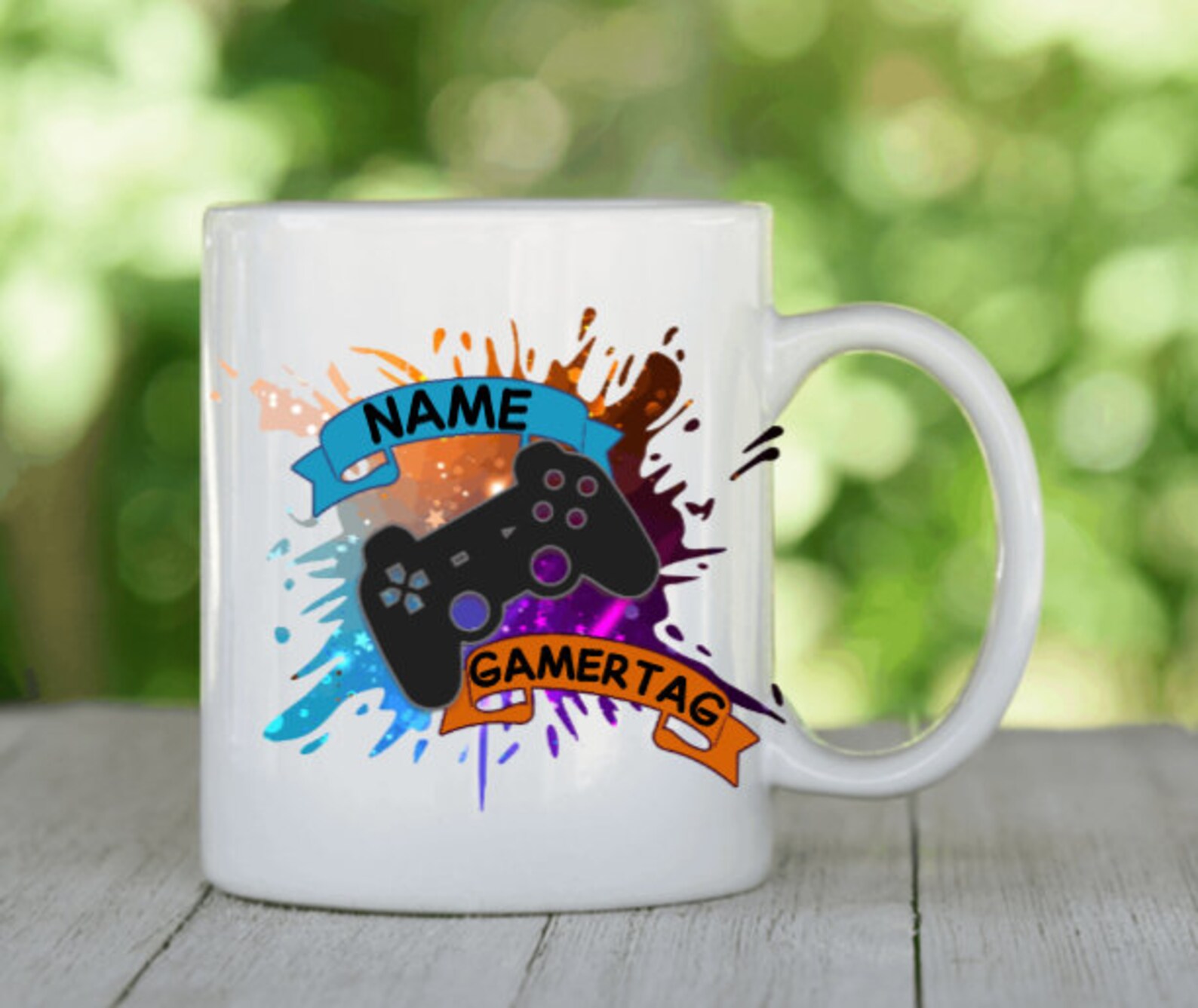 Personalised Name and Gamer tag Gamertag Controller Boy Girl | Etsy