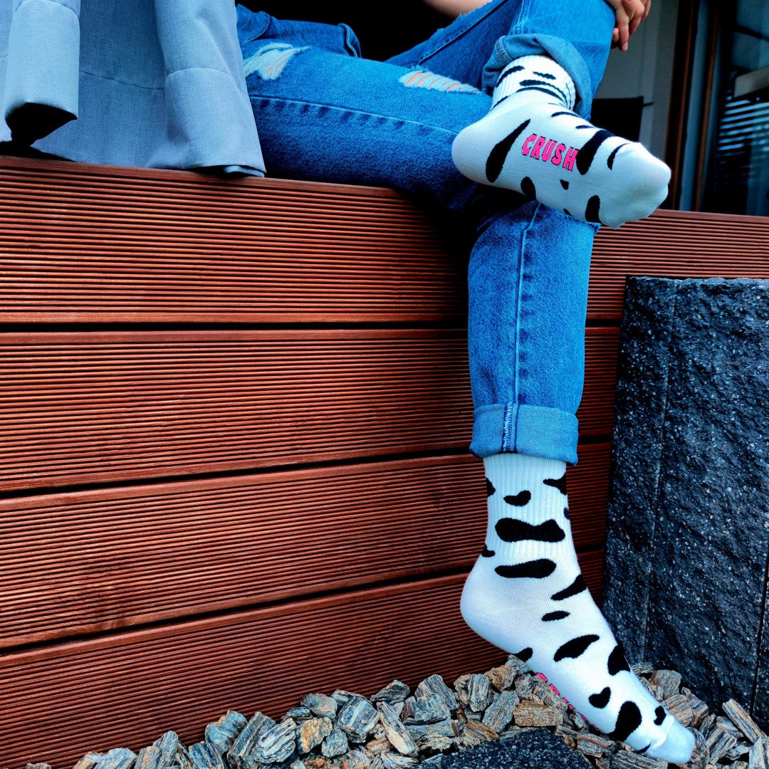 CRUSH Cow Socks From Candysox, Animal Socks, Women's Socks, Colorful ...