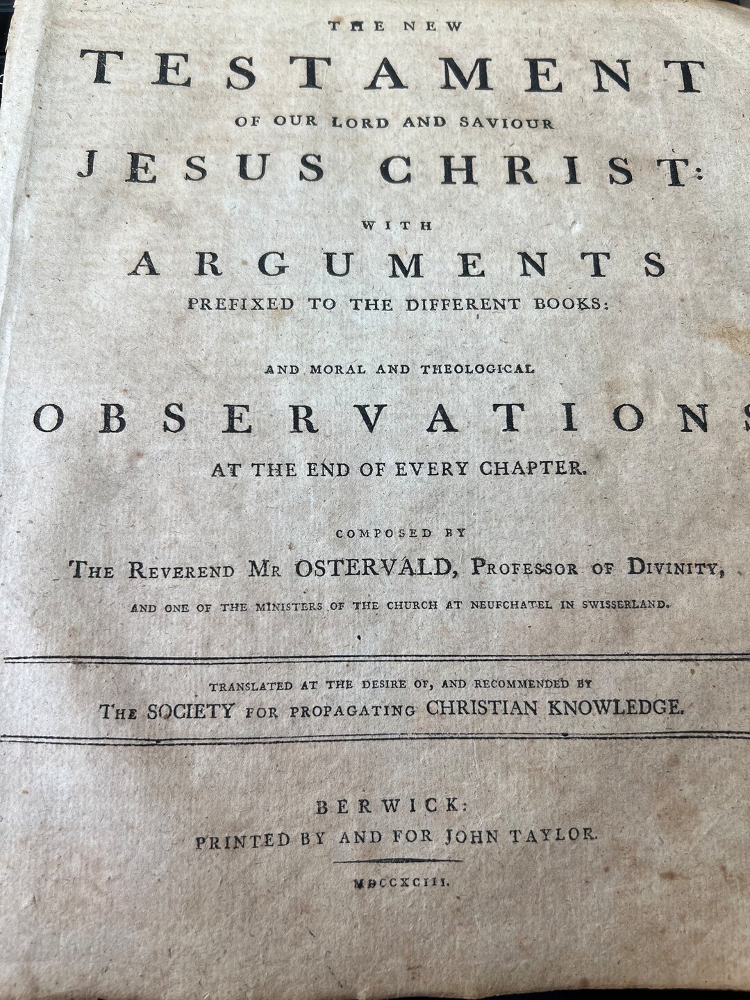 Antique Pages From 1793 Bible Large Pages 10 Pages for Journaling ...