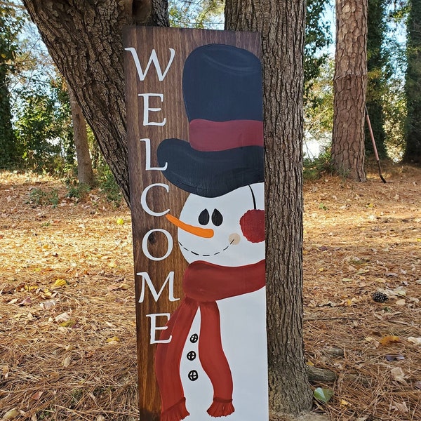 Snowman Porch Sign - Etsy