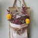Rustic Floral Wall Pocket for Spring Wall Decor, Wildflower Floral Wall ...
