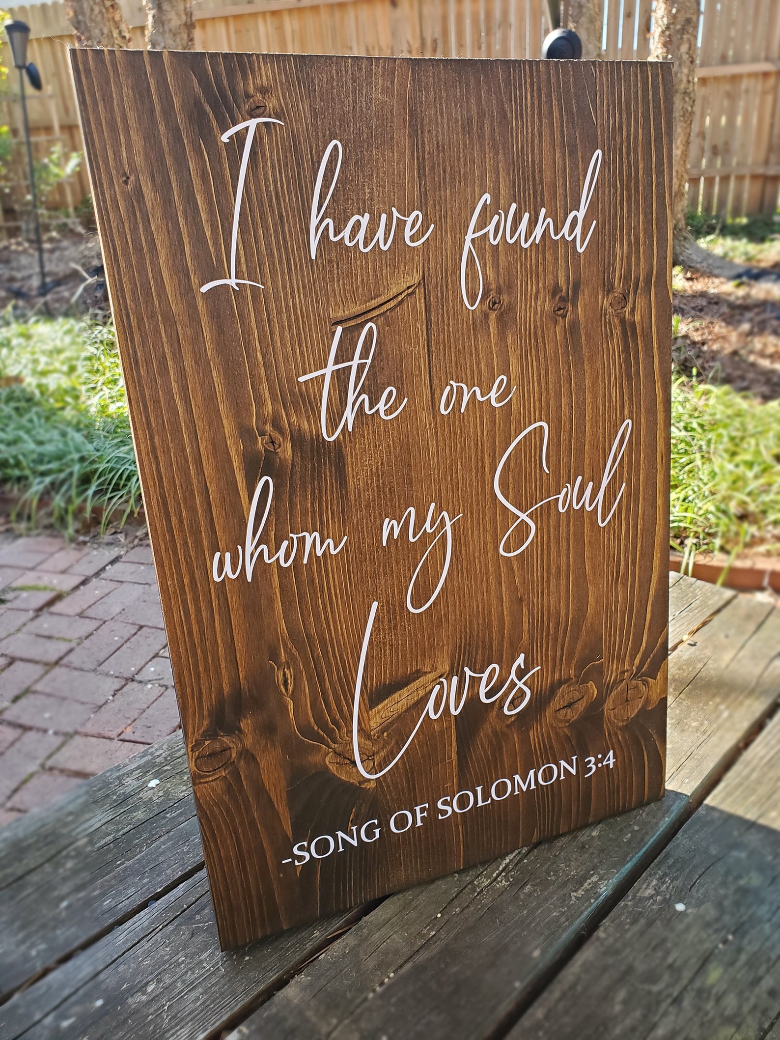 I Have Found the One Whom My Soul Loves Sign, Song of Solomon 3:4 ...