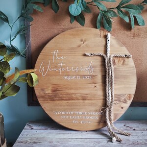 Unity Ceremony Sign Three Strands, A Cord of Three Strands Wedding Sign ...