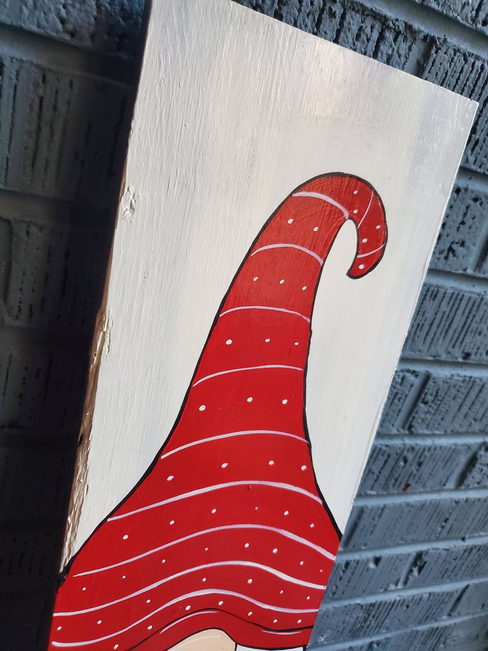 Wooden Christmas Gnome Porch Sign Hand Painted Gnome Sign - Etsy