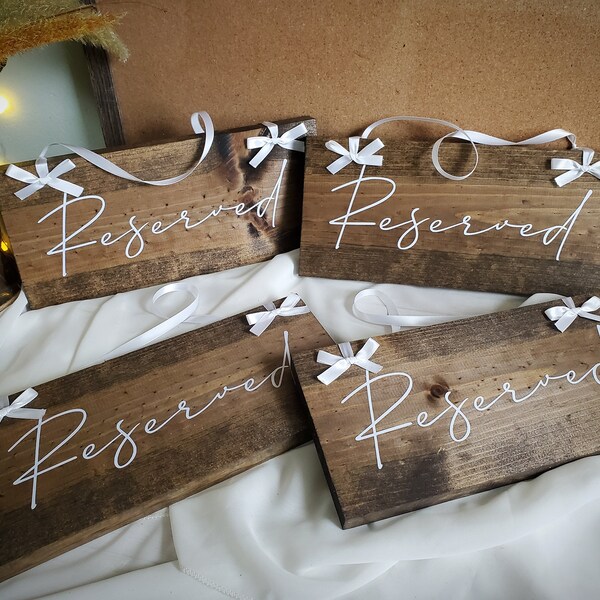 Wood Reserved Sign - Etsy