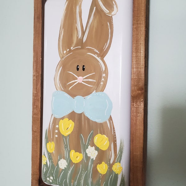 Wood Bunny Wall Art - Etsy