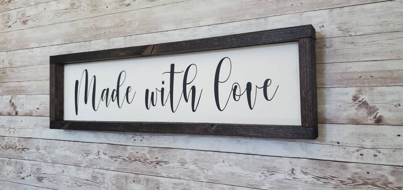 Made With Love Sign Kitchen Wall Decor Farmhouse Kitchen - Etsy