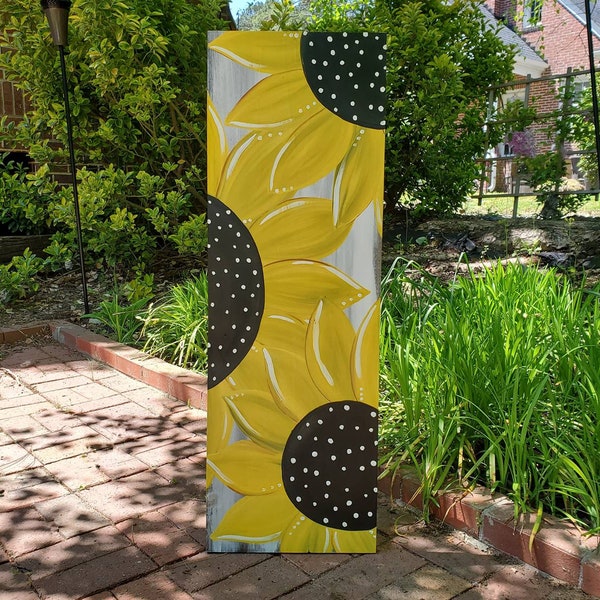 Sunflower Porch Sign - Etsy