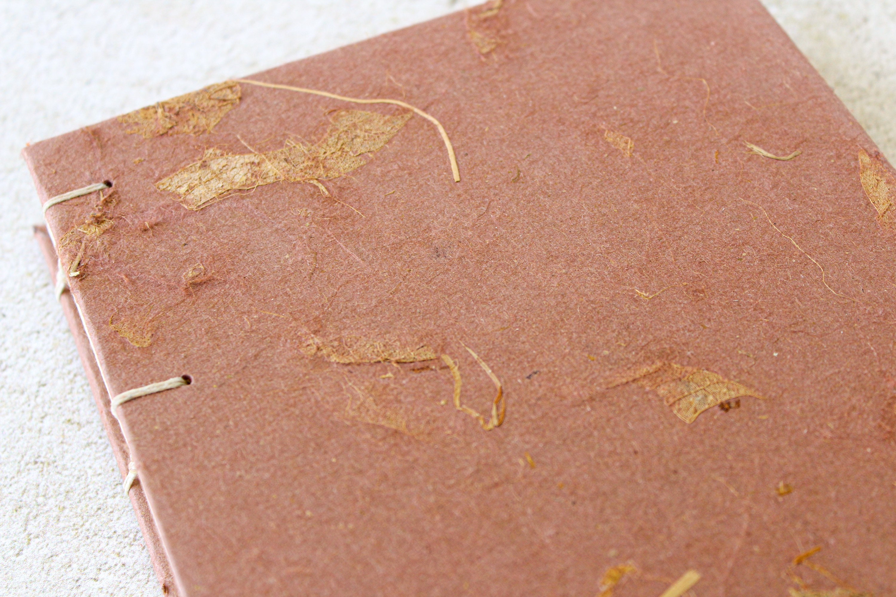 Brown Leaf Journal. Notebook Journal. Diary Journal. Eco | Etsy